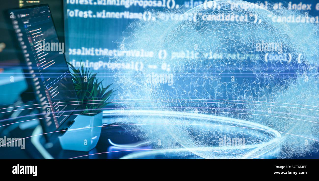 Software development coding overlays programming hi-res stock ...