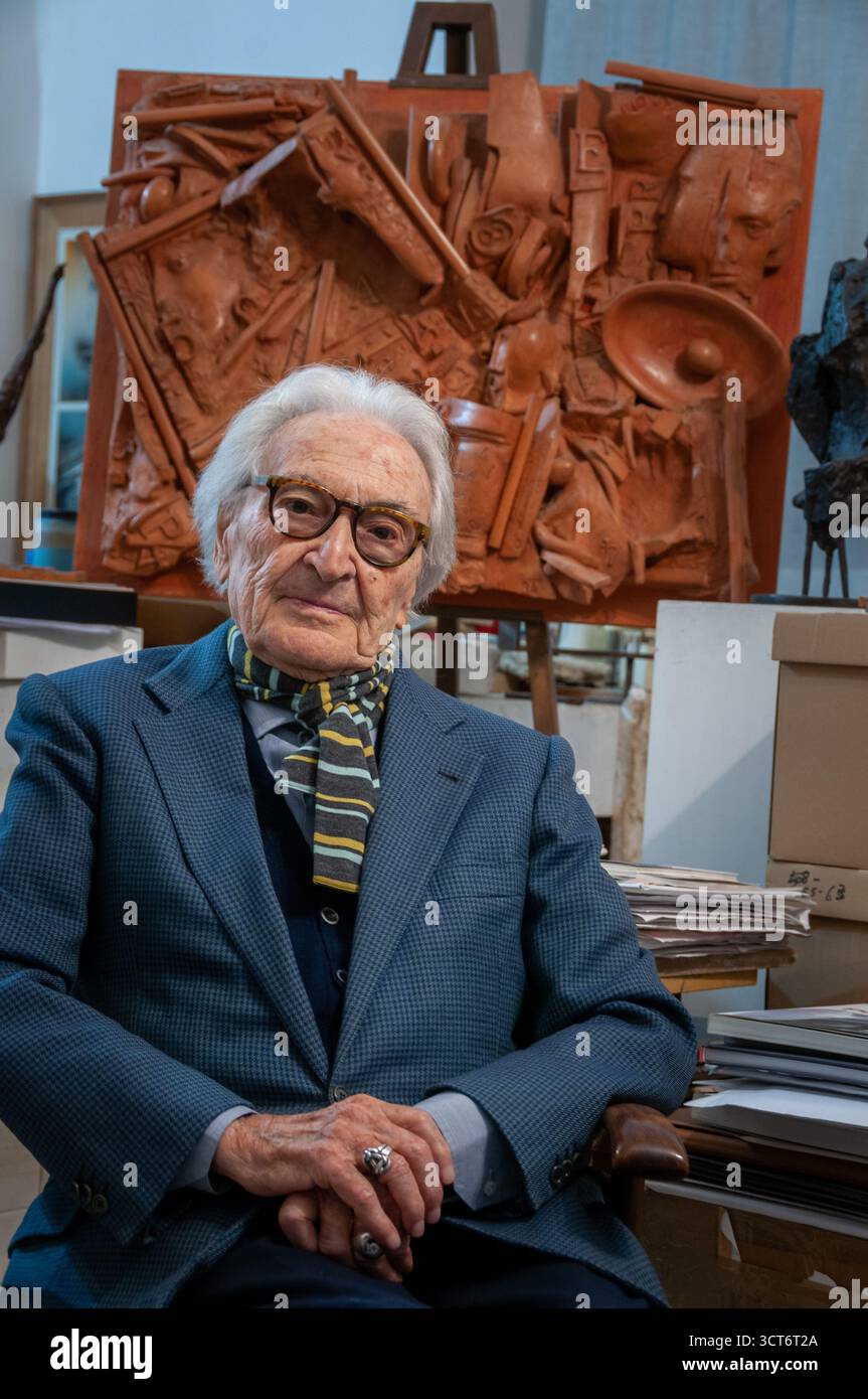 The eclectic Neapolitan artist Giuseppe Pirozzi is pictured in his ...