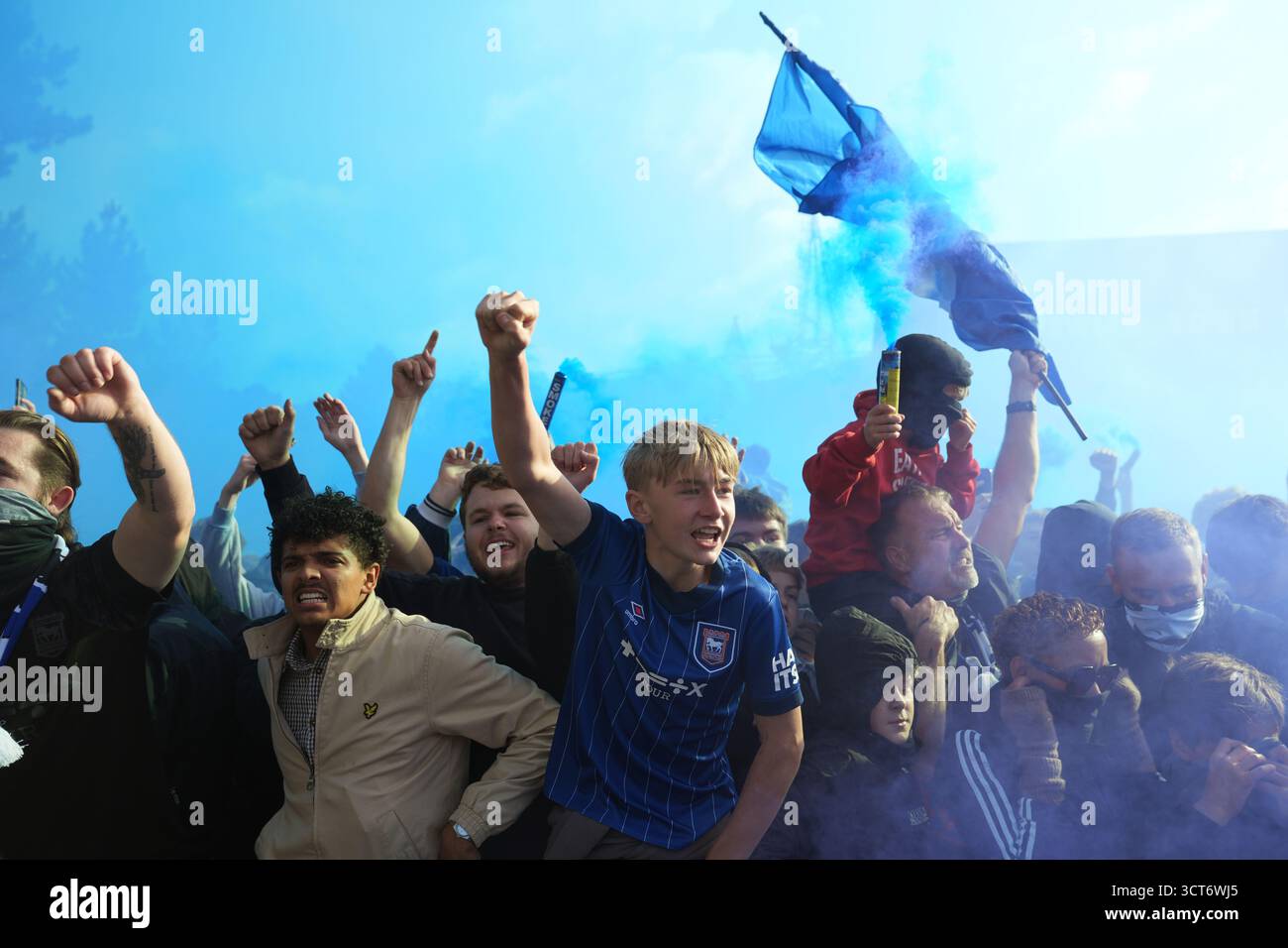 Ipswich Town fans outside the ground before the Sky Bet Championship ...