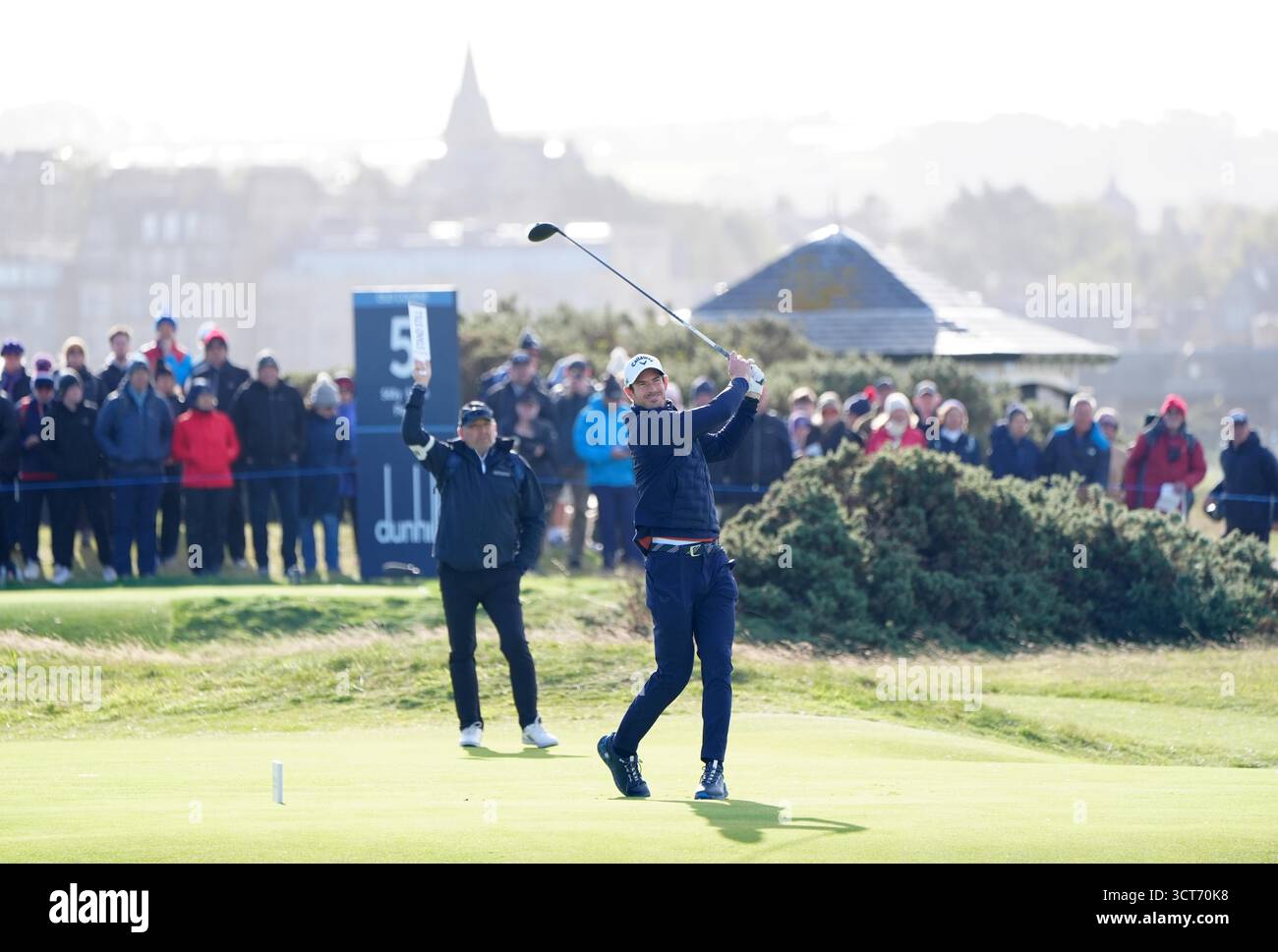 Andy Murray on the 5th tee during day four of the 2025 Alfred Dunhill ...