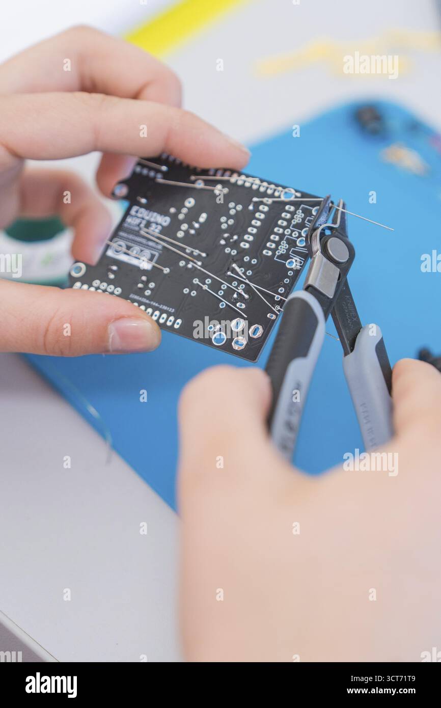 Person holds circuit board hi-res stock photography and images - Alamy