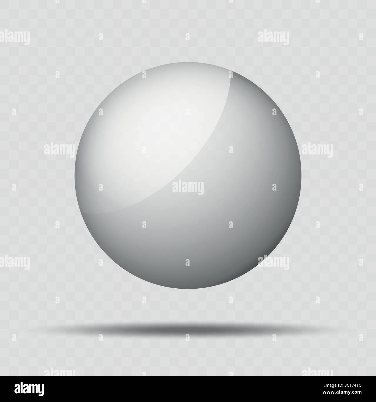 Transparency gray ball or precious pearl. Water bubble. Glass realistic ...