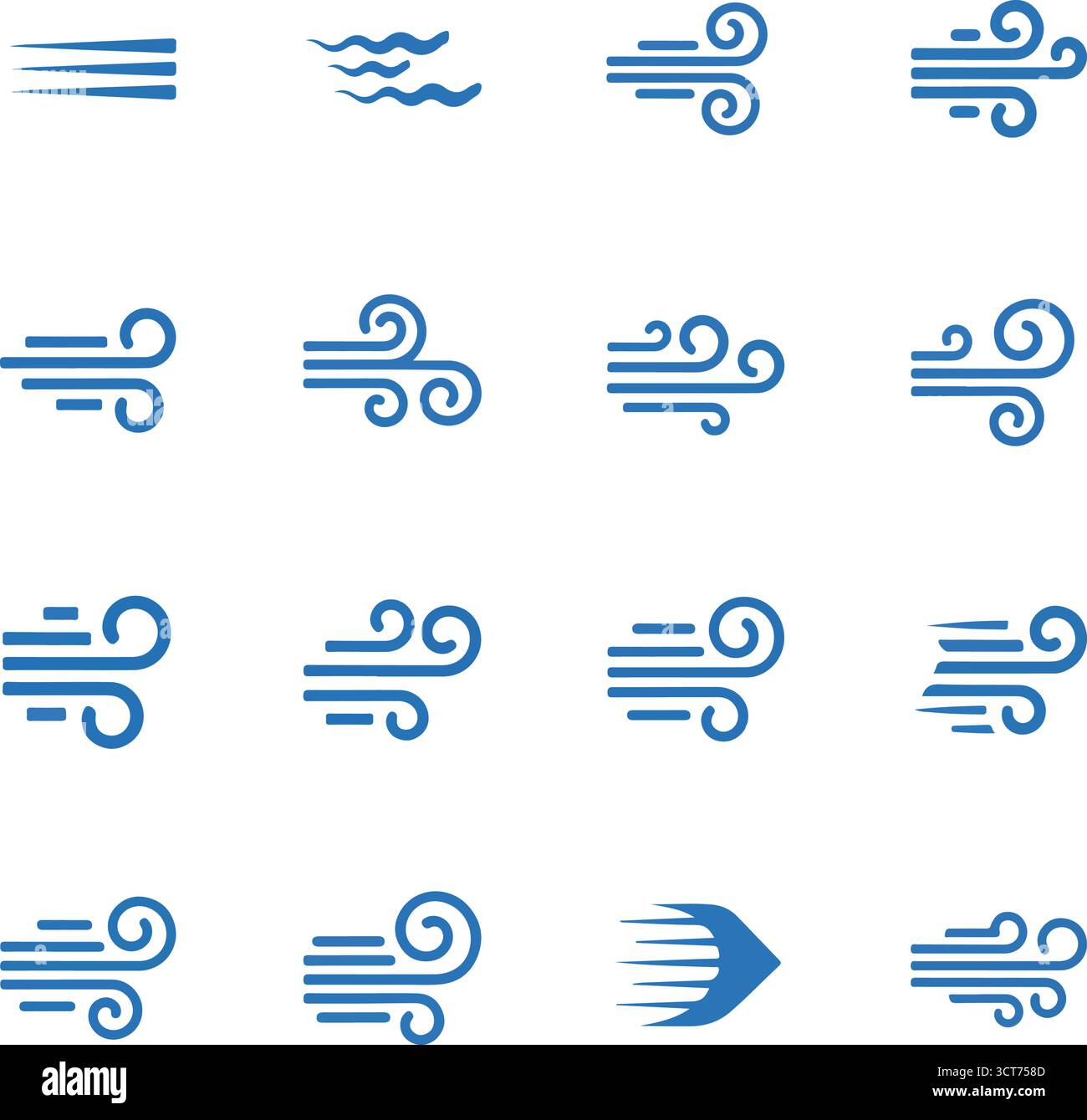 Wind cloud illustration vector Stock Vector Images - Alamy