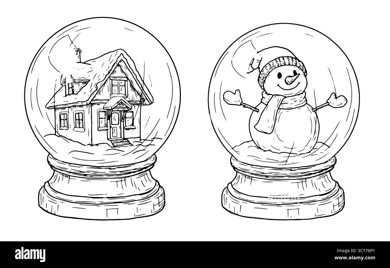 Snow and twigs Stock Vector Images - Alamy