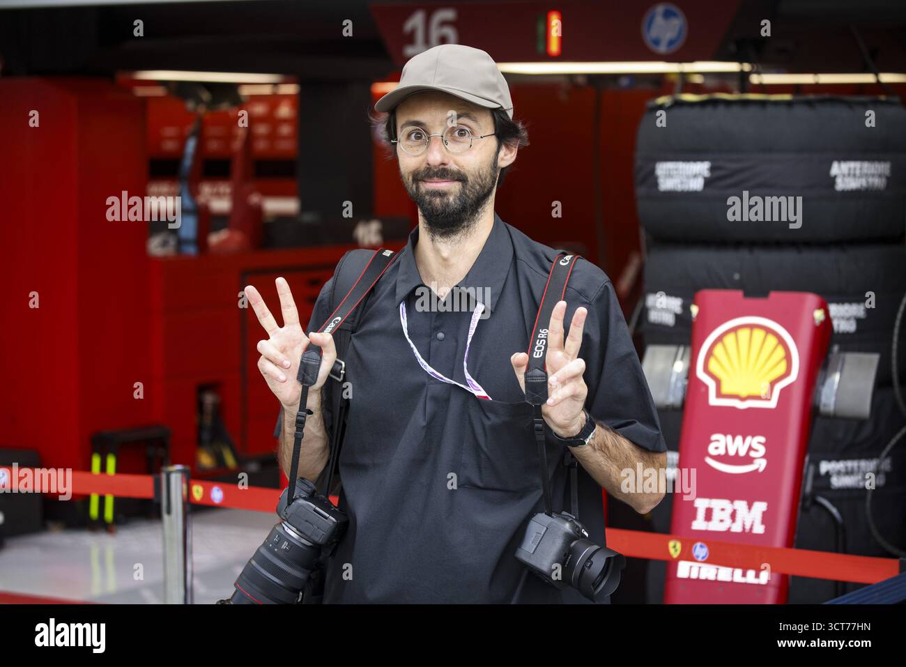Andre Ferreira IBM photographer doing a garage tour during the 2025 ...