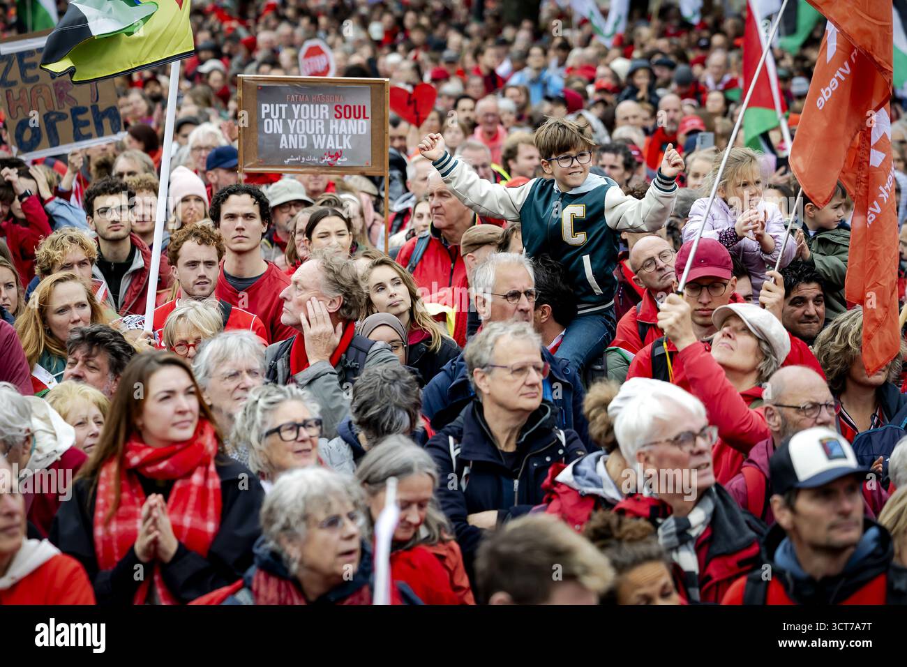 AMSTERDAM – Protesters are gathering at Museumplein for a Red Line ...
