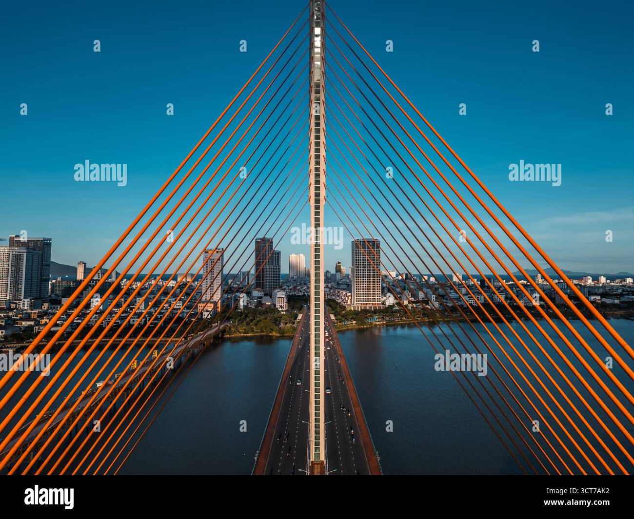 Symmetric modern cable stayed hi-res stock photography and images - Alamy