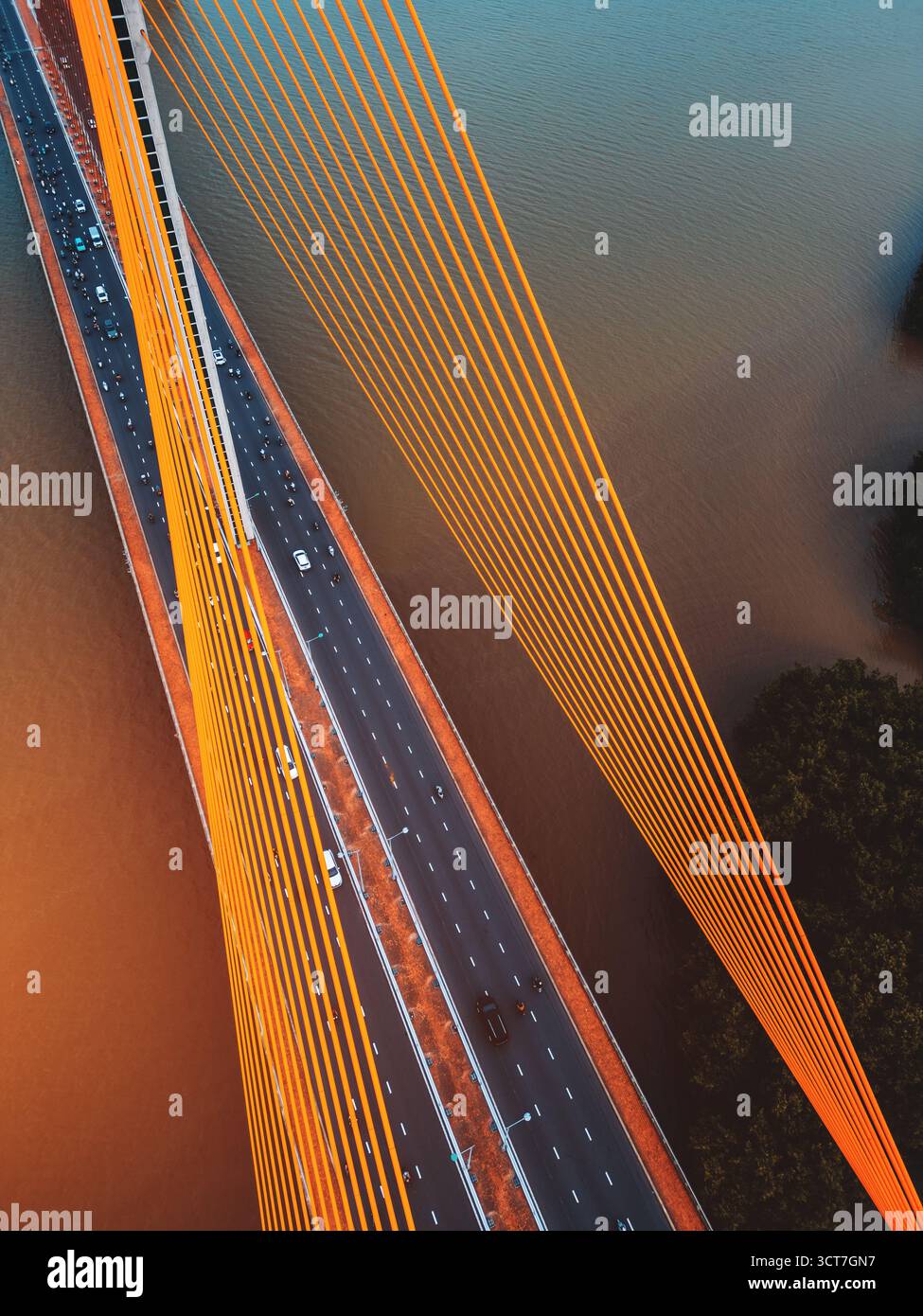 Symmetric modern cable stayed hi-res stock photography and images - Alamy