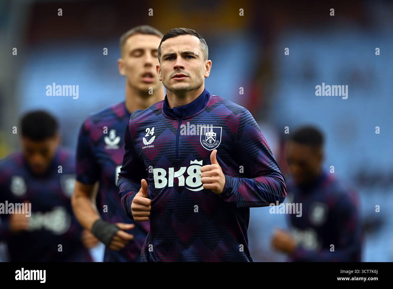 Burnley’s Josh Cullen during the Premier League match at Villa Park ...