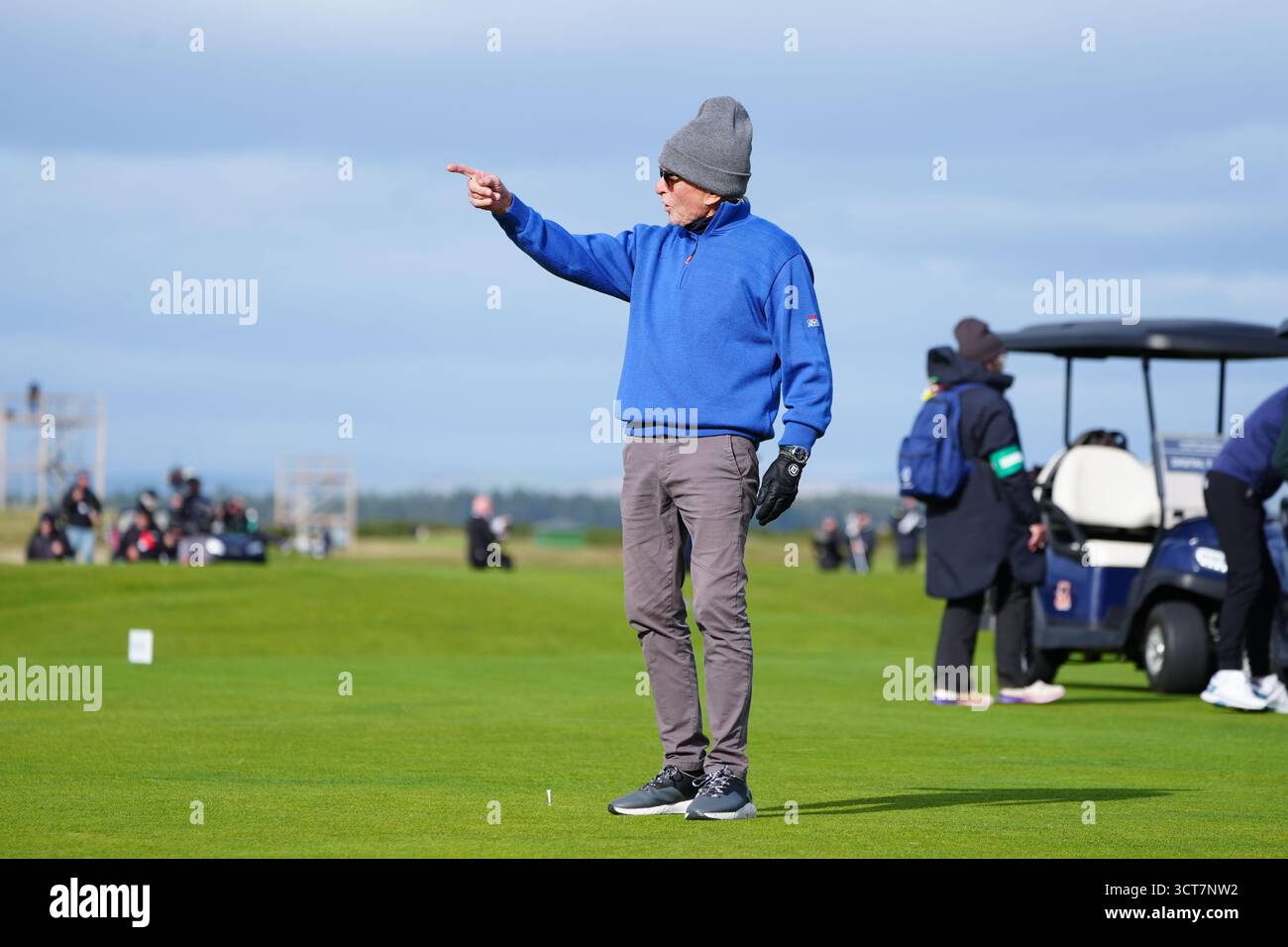 Michael Douglas on the 16th tee during day four of the 2025 Alfred ...