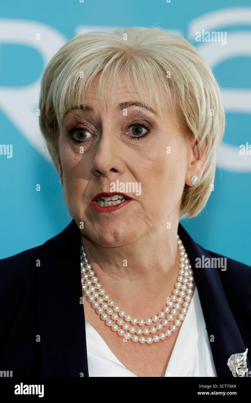 Irish presidential candidate, Fine Gael's Heather Humphreys, speaking ...