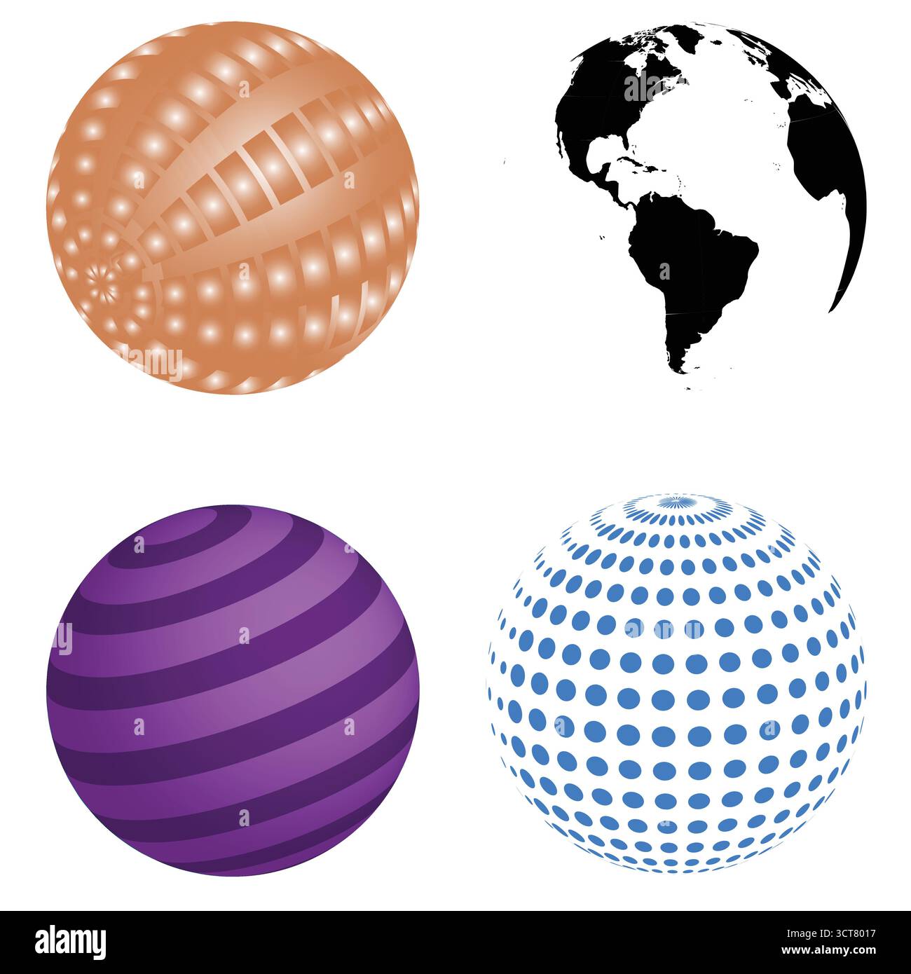 3d sphere purple render Stock Vector Images - Alamy