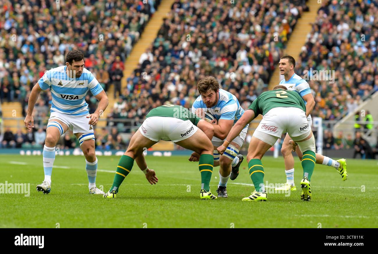 Pedro Rubiolo of Argentina in action during the Rugby Championship ...