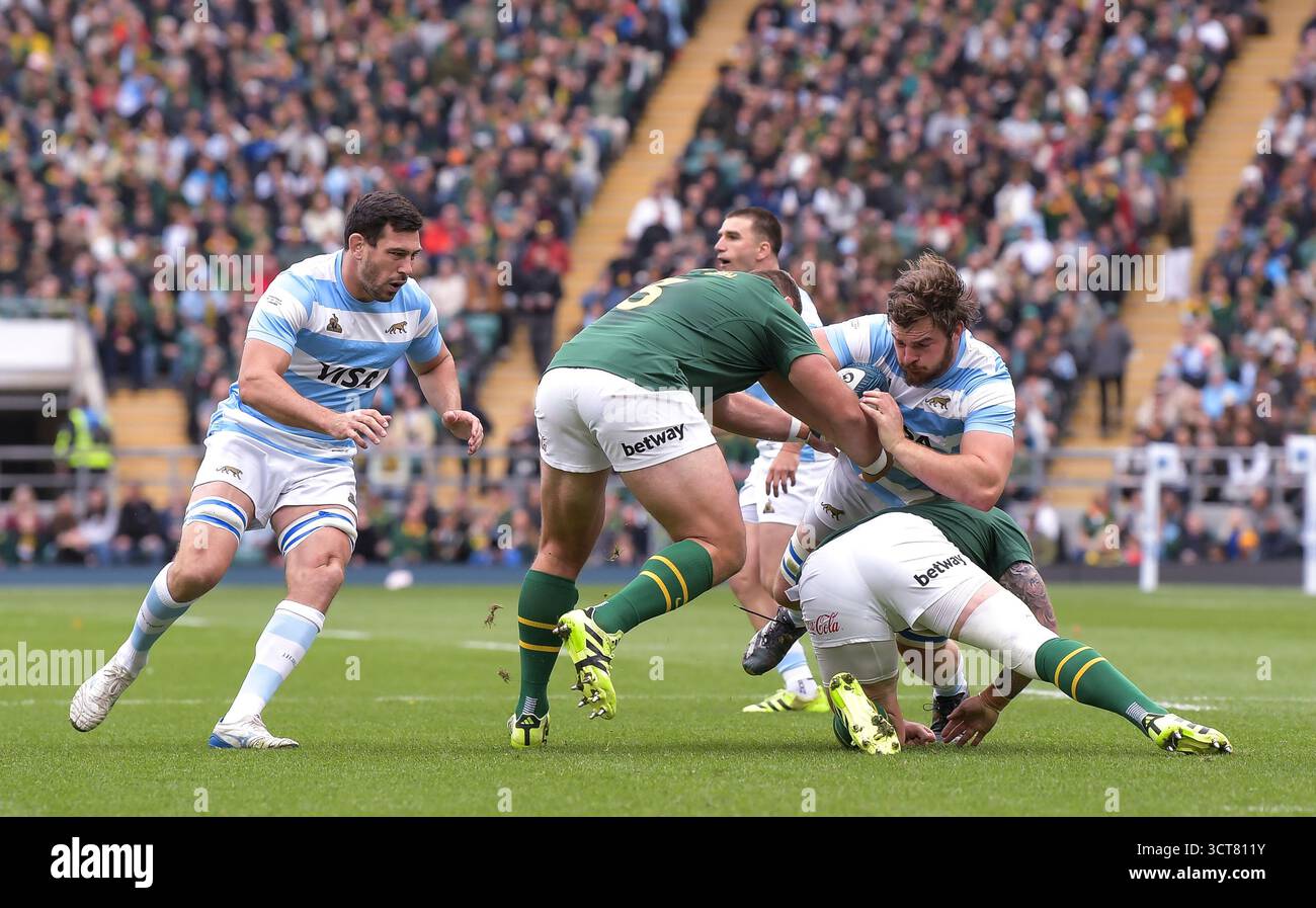 Pedro Rubiolo of Argentina in action during the Rugby Championship ...