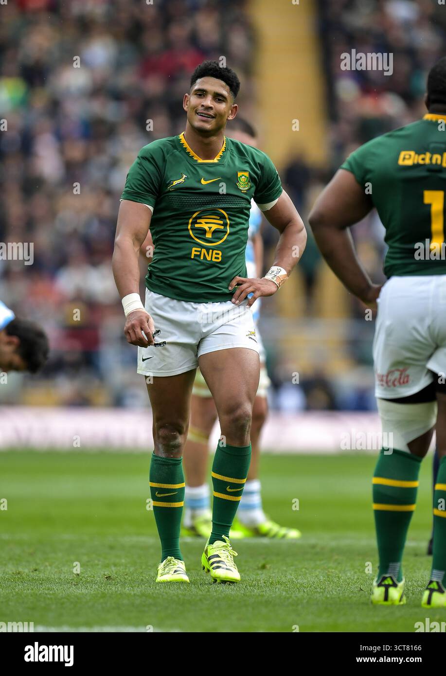 Sacha Feinberg-Mngomezulu of South Africa in action during the Rugby ...