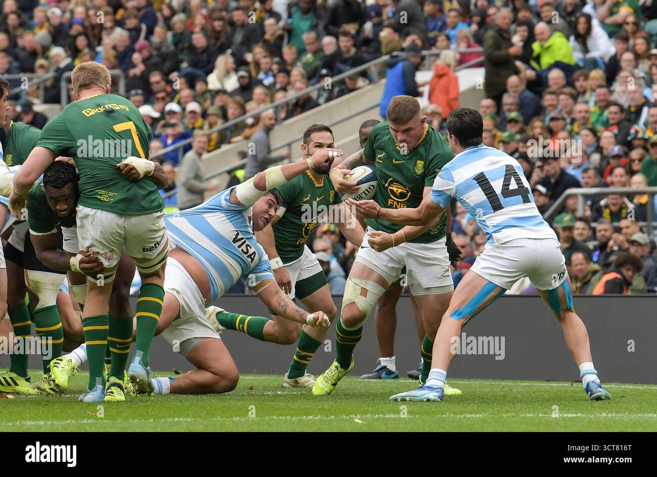 Thomas Du Toit of South Africa in action during the Rugby Championship ...