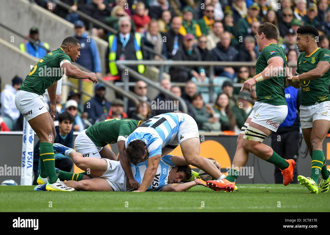 Simón Benitez Cruz of Argentina in action during the Rugby Championship ...