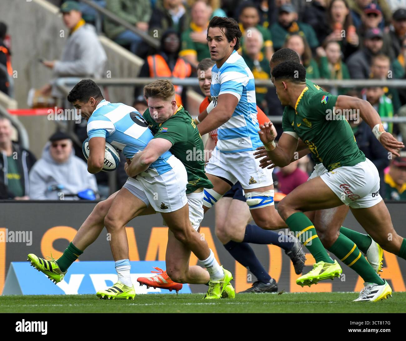 Simón Benitez Cruz of Argentina in action during the Rugby Championship ...