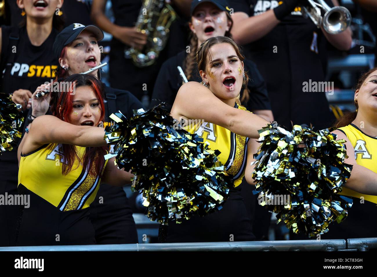 October 4, 2025: color guard cheering. NCAA football game between ...