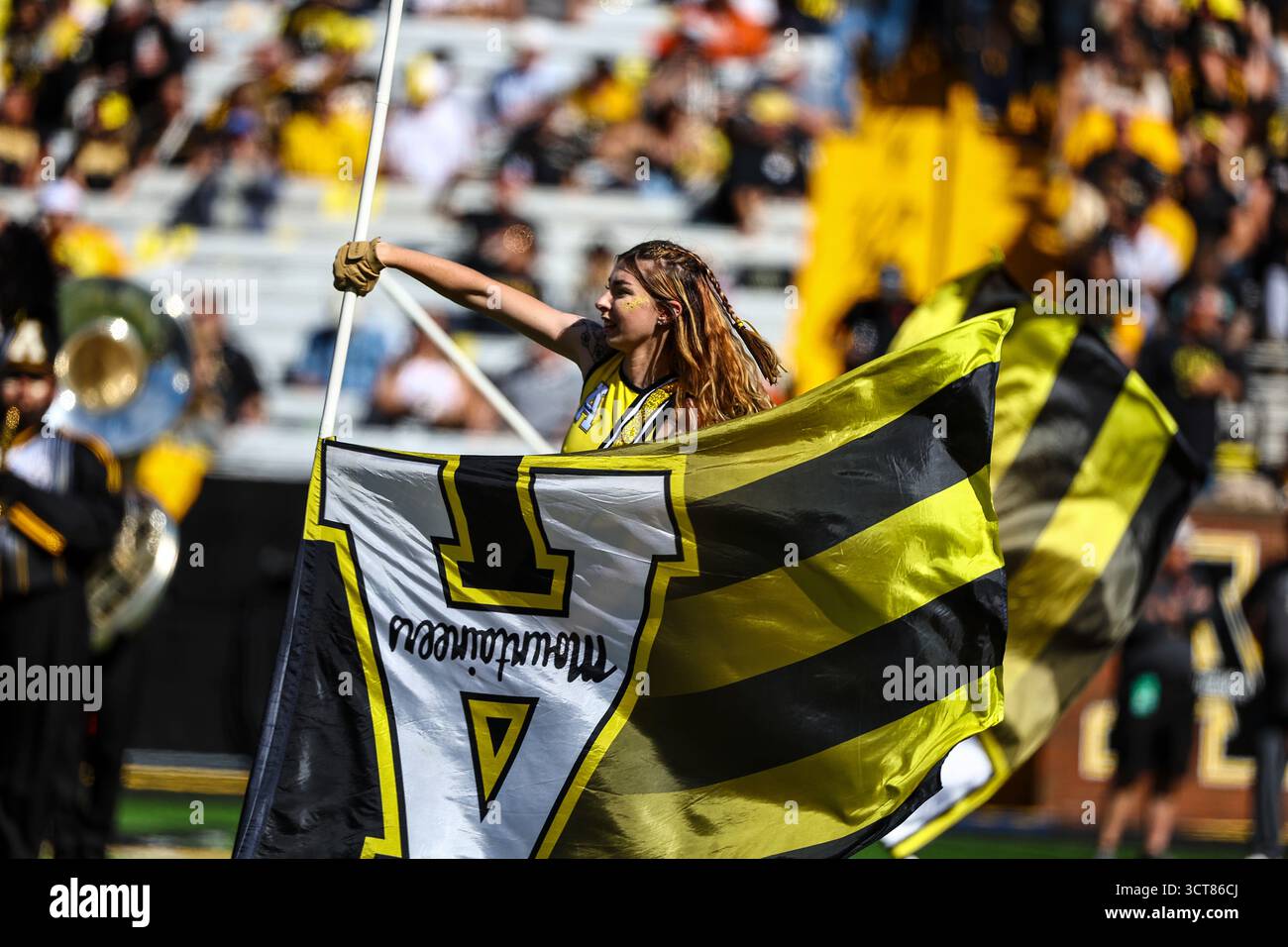 October 4, 2025: App State color guard. NCAA football game between ...