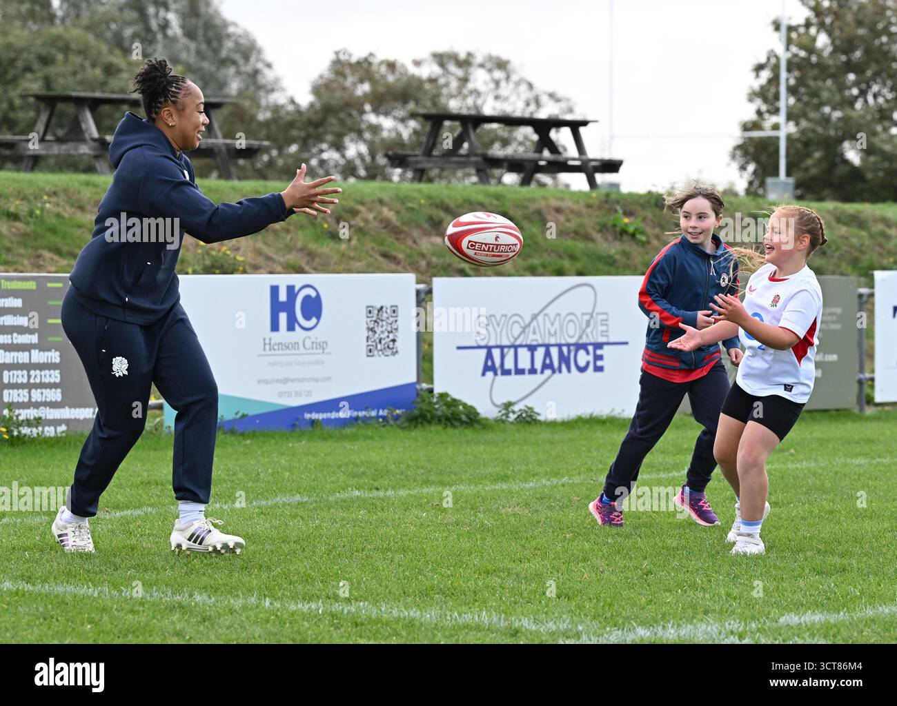 EDITORIAL USE ONLY England Women's Rugby player, Sadia Kabeya meets ...