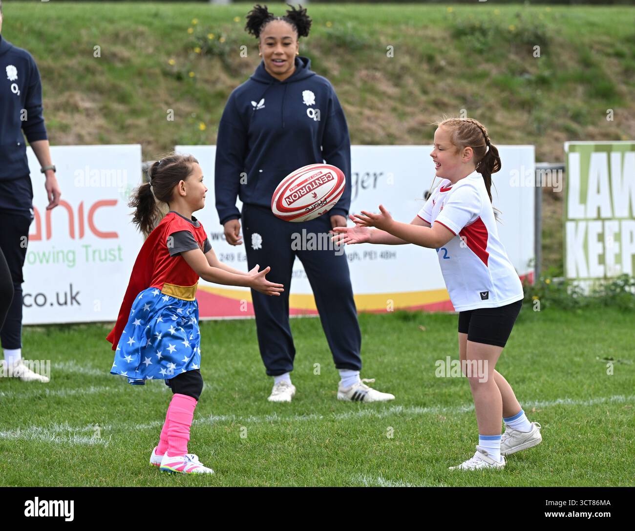 EDITORIAL USE ONLY England Women's Rugby player, Sadia Kabeya meets ...