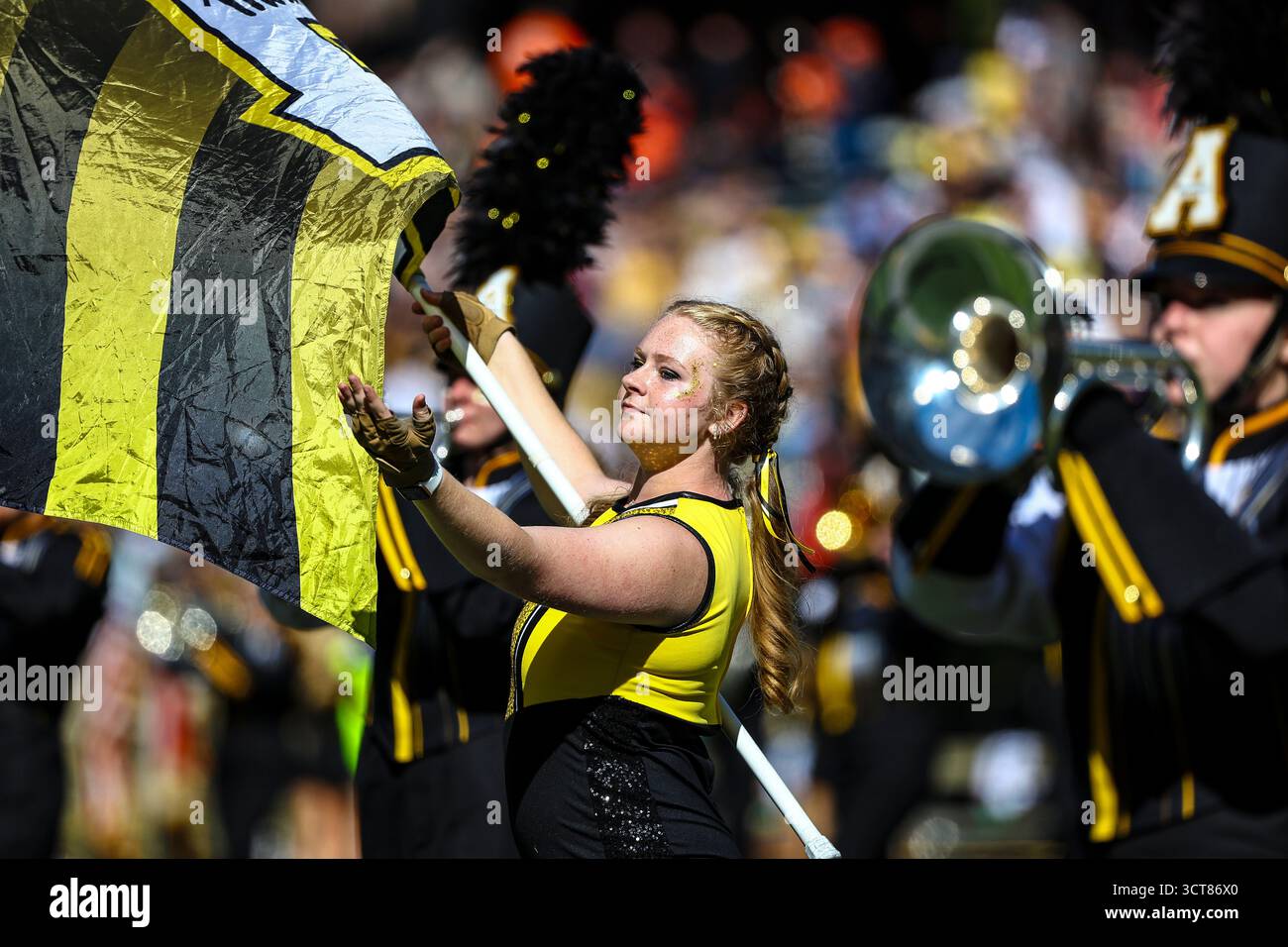 October 4, 2025: App State color guard. NCAA football game between ...