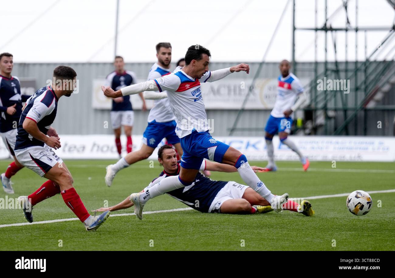 Rangers' Bojan Miovski scores his sides first goal during the William ...