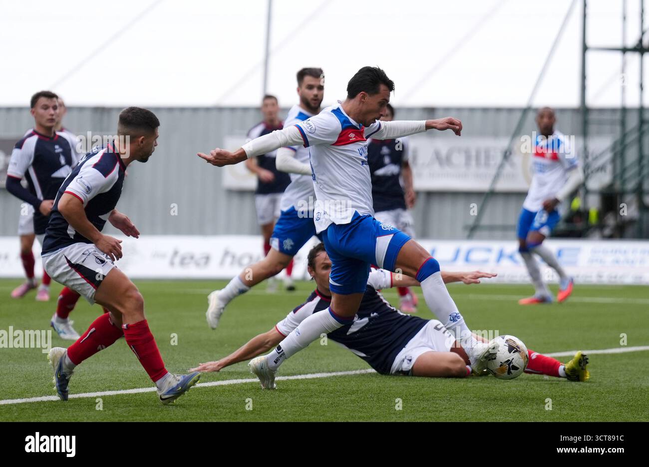 Rangers' Bojan Miovski scores his sides first goal during the William ...
