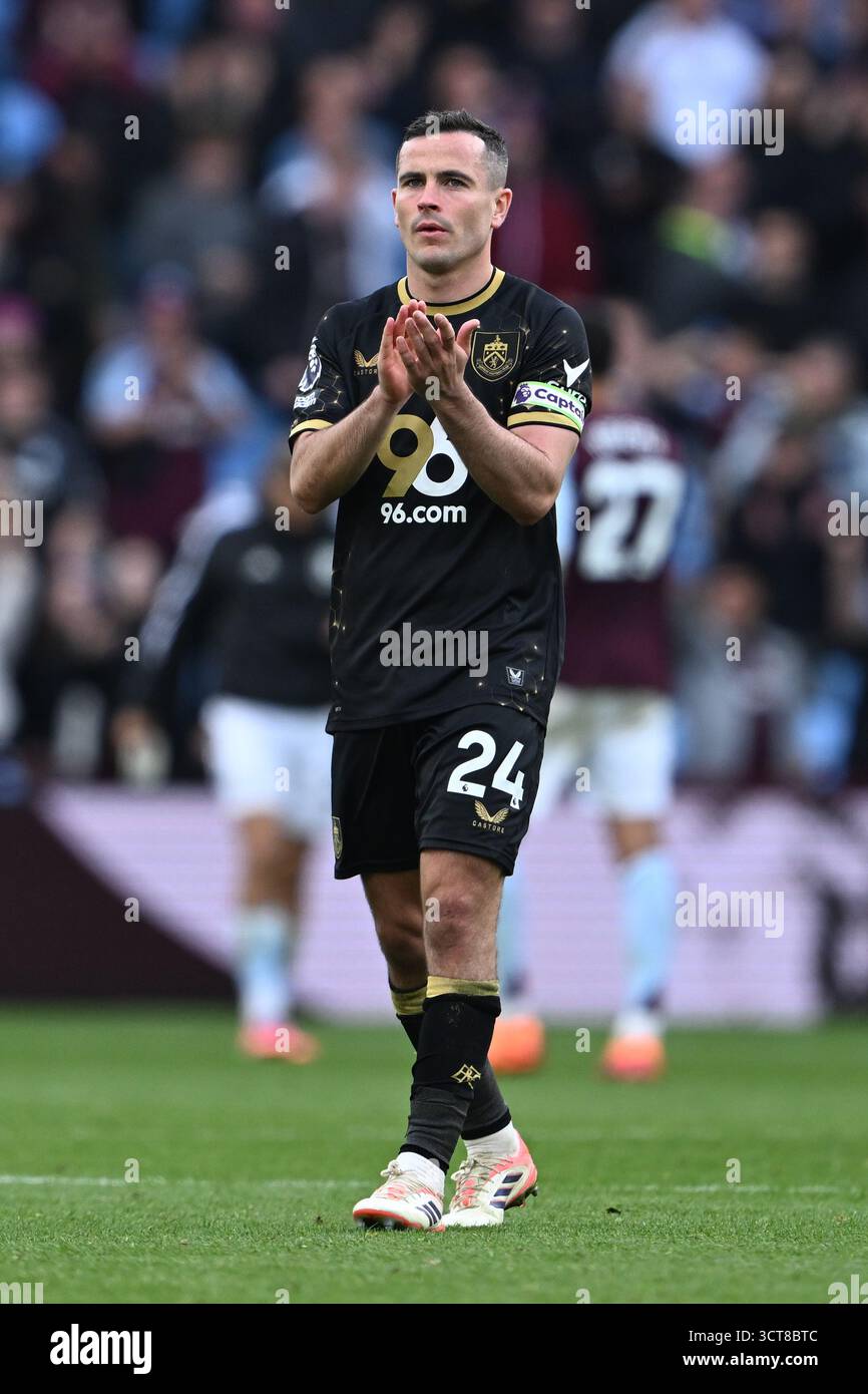 Burnley’s Josh Cullen after the Premier League match at Villa Park ...