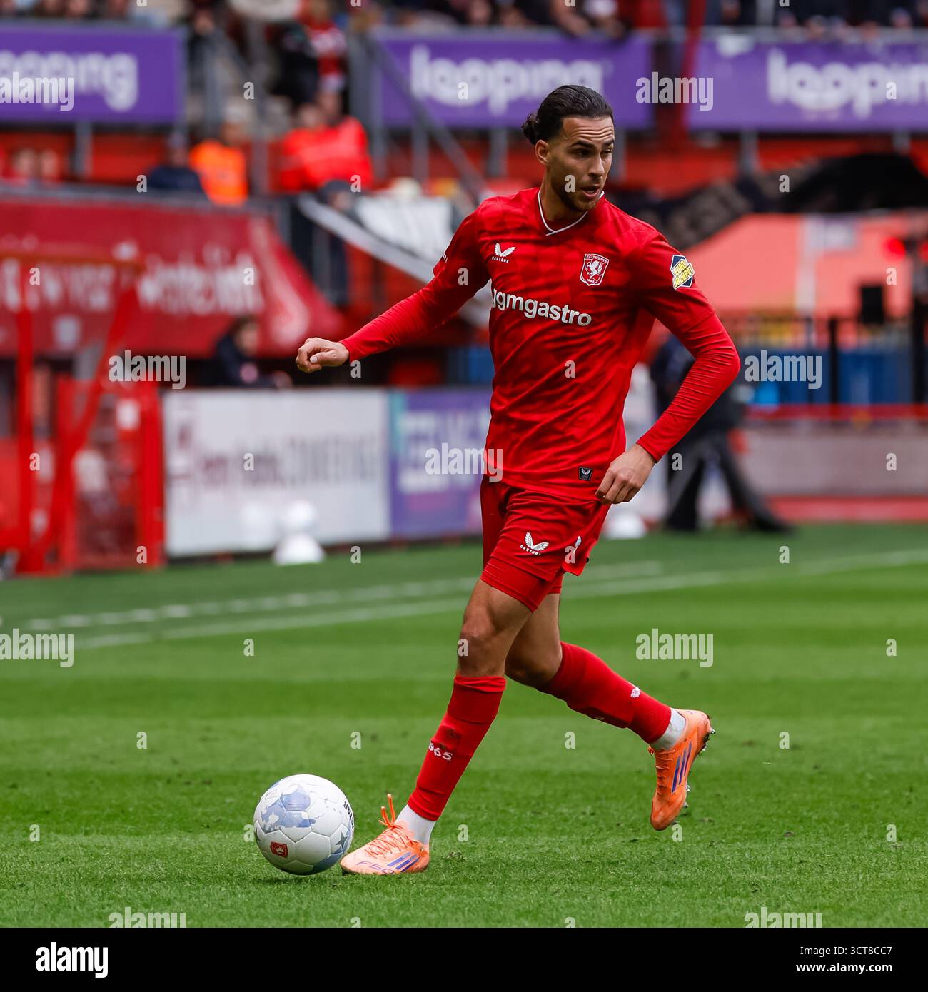 Ramiz Zerrouki of FC Twente controls the ball during the Eredivisie ...