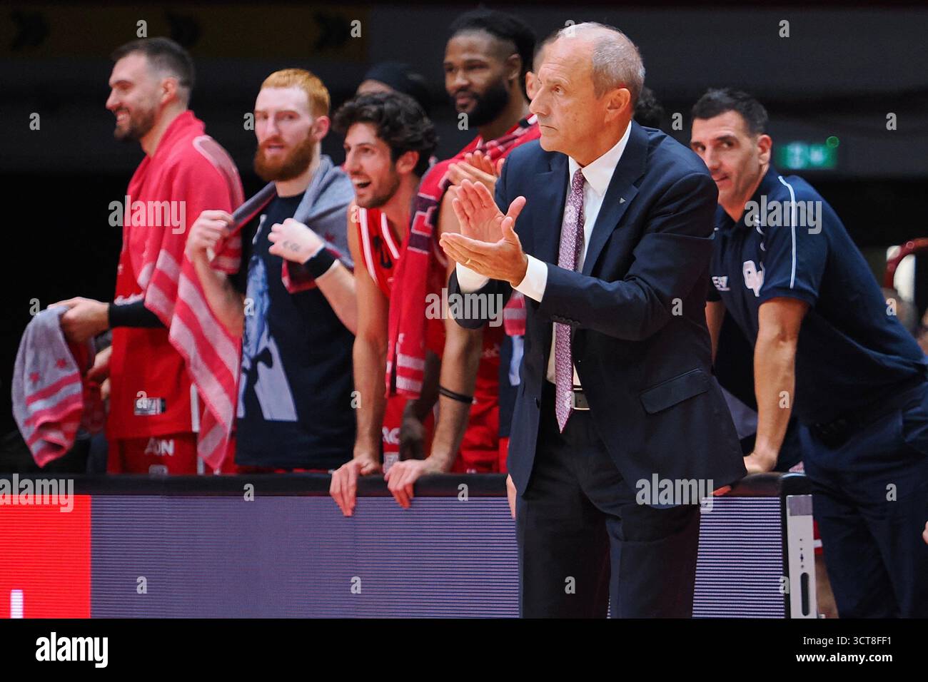 Ettore Messina, head coach EA7 Emporio Armani Olimpia Milano during EA7 ...