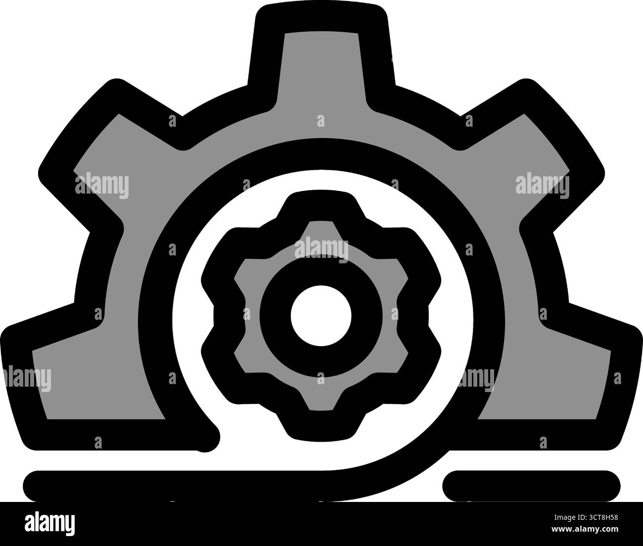 Modern vector design symbolizes Black and White Stock Photos & Images ...