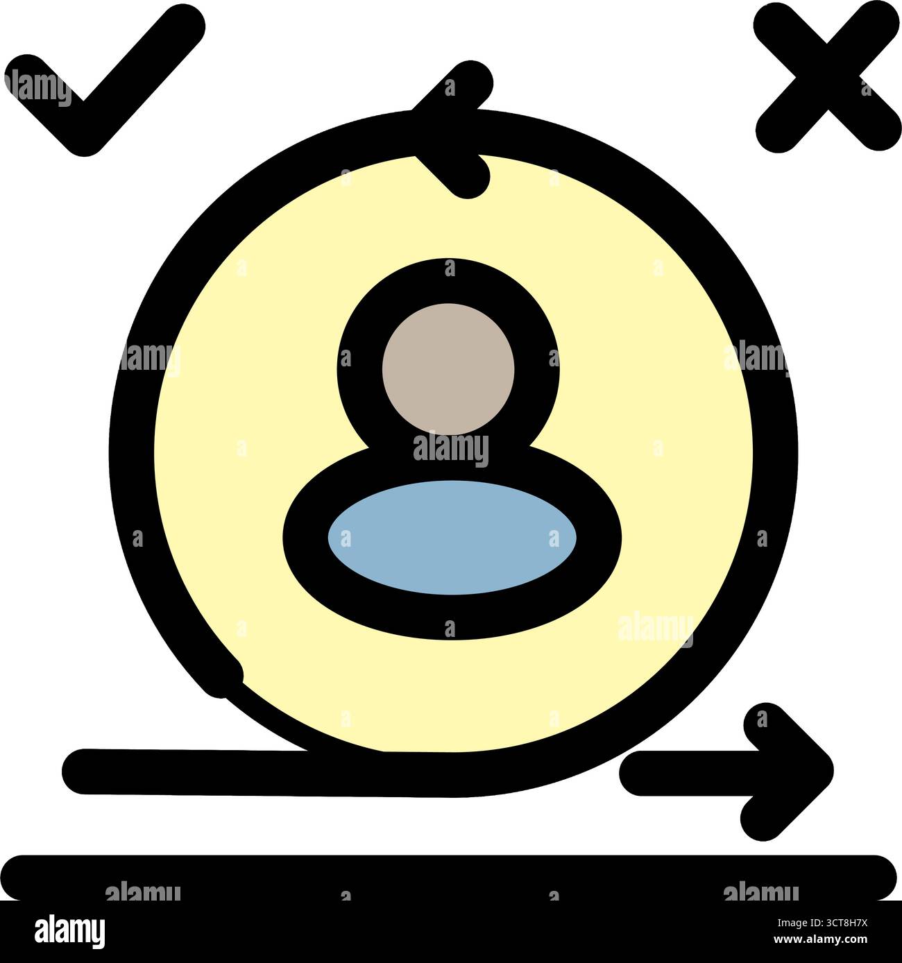 This modern icon represents the iterative process of agile development ...