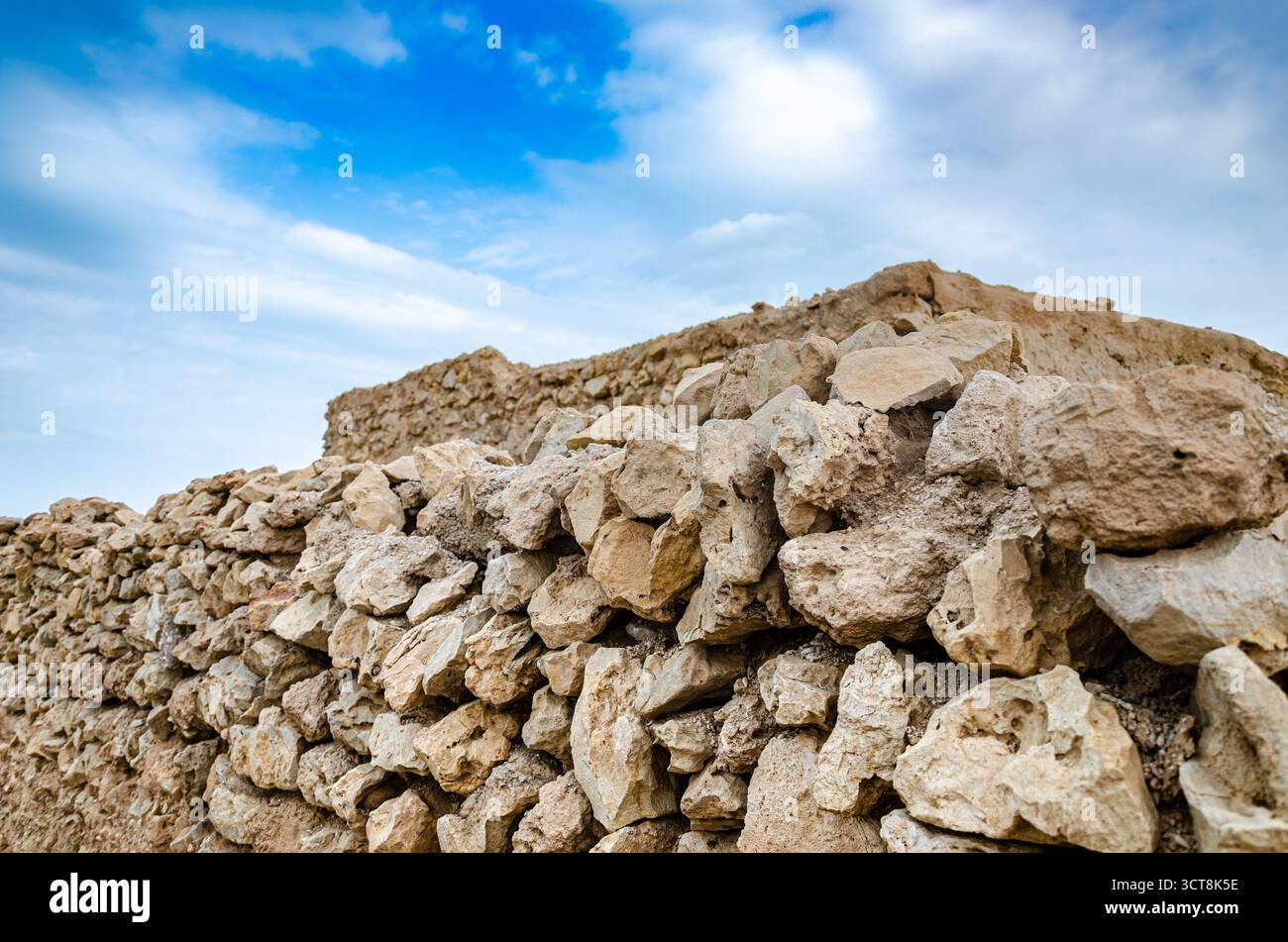 Ruins of an ancient fishing village at Al Ruwais, Qatar Stock Photo - Alamy