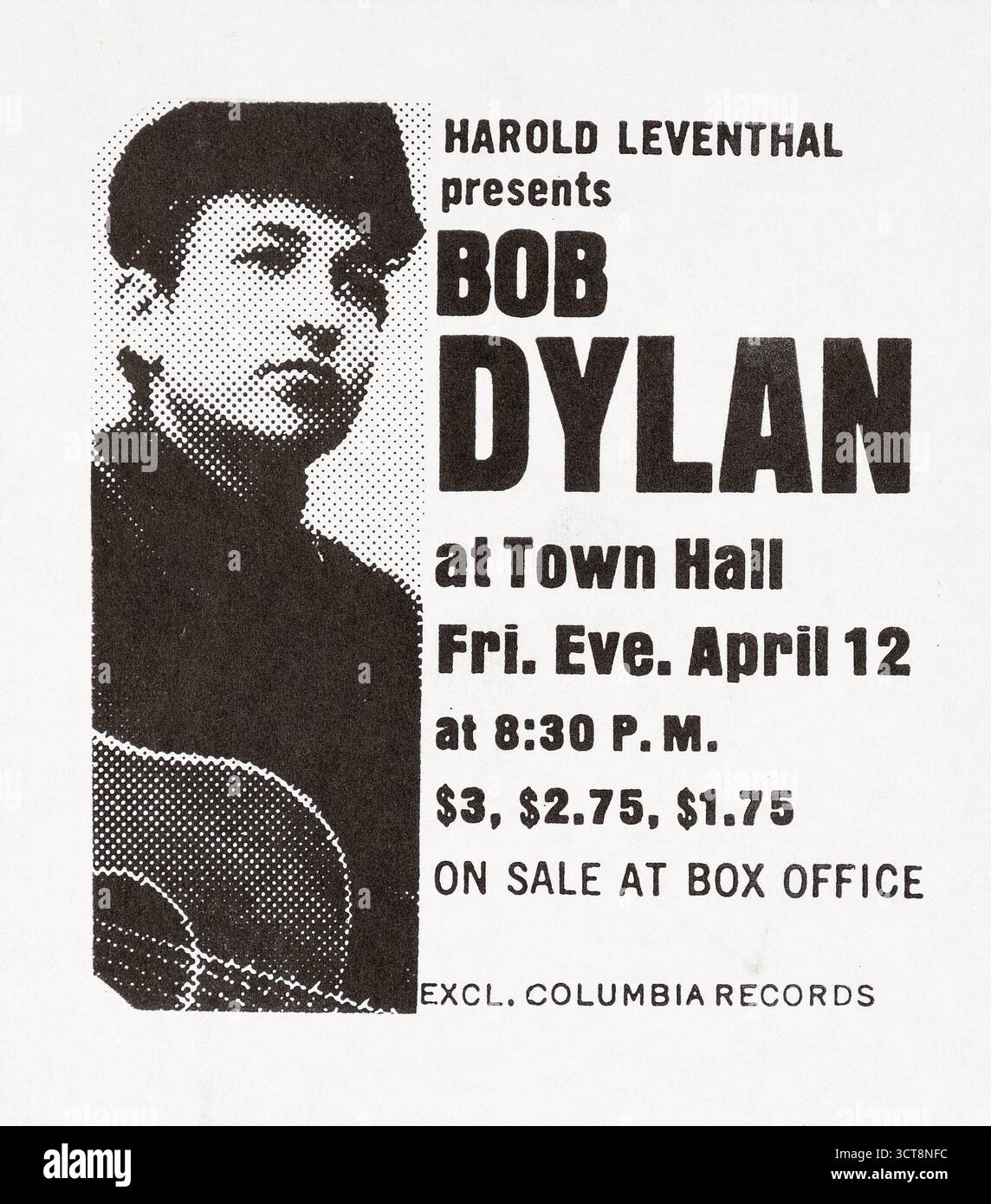Bob dylan at town hall hi-res stock photography and images - Alamy