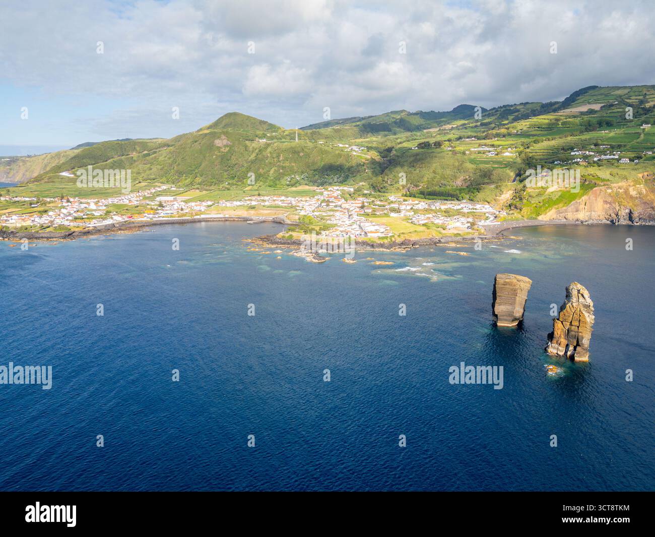 Sea Stacks near Mosteiros Beach and Atlantic Ocean. Azores, Sao Miguel ...