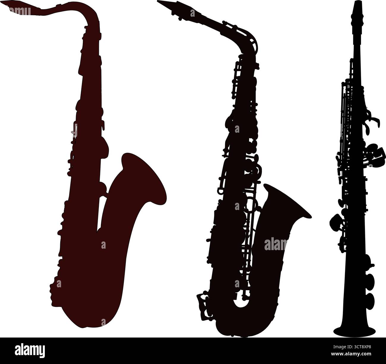 Set jazz music instruments Stock Vector Images - Alamy
