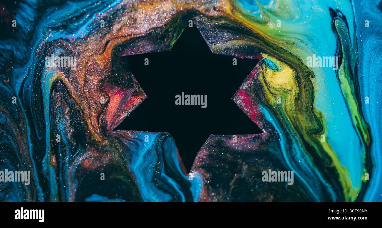 Ink star spill geometric hi-res stock photography and images - Alamy