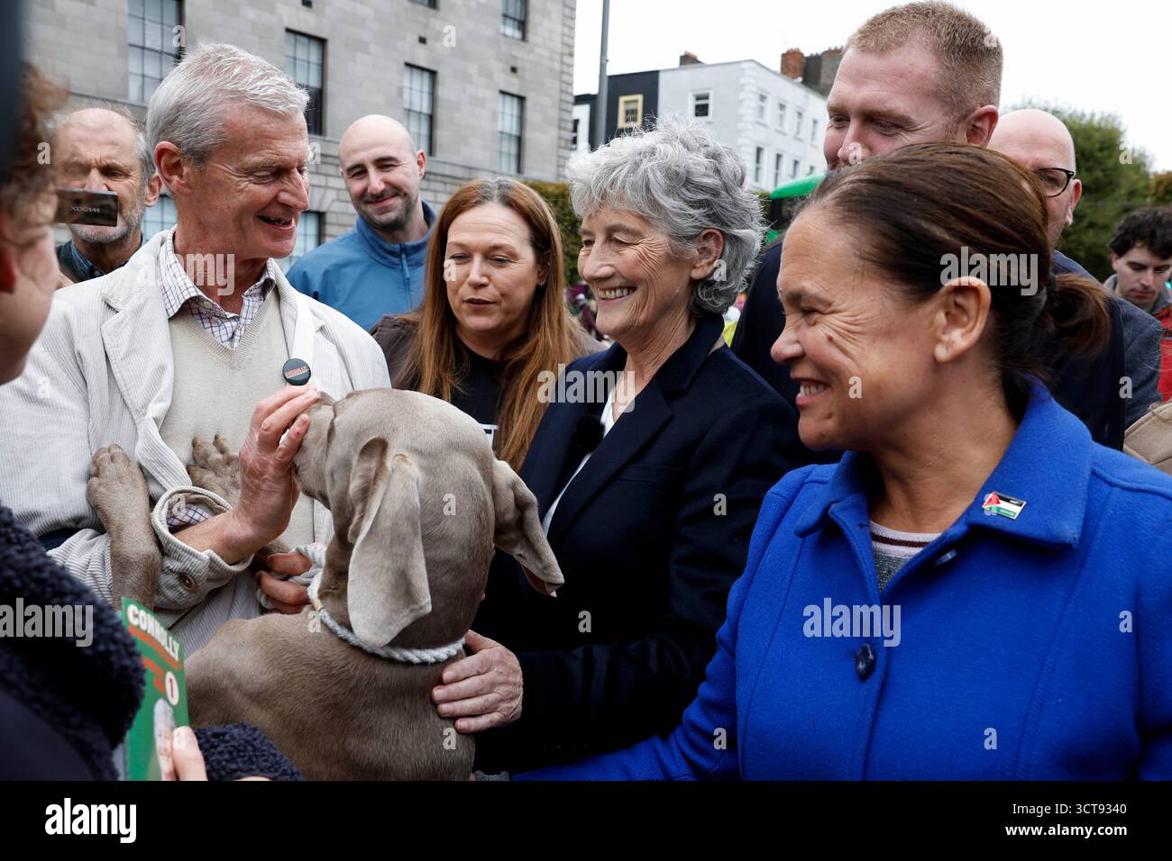 Irish presidential independent candidate Catherine Connolly meets ...