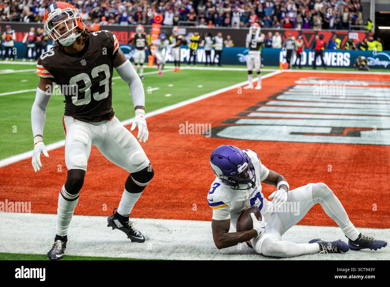 London, UK. 5 October 2025. Jordan Addison, Vikings Wide Receiver ...