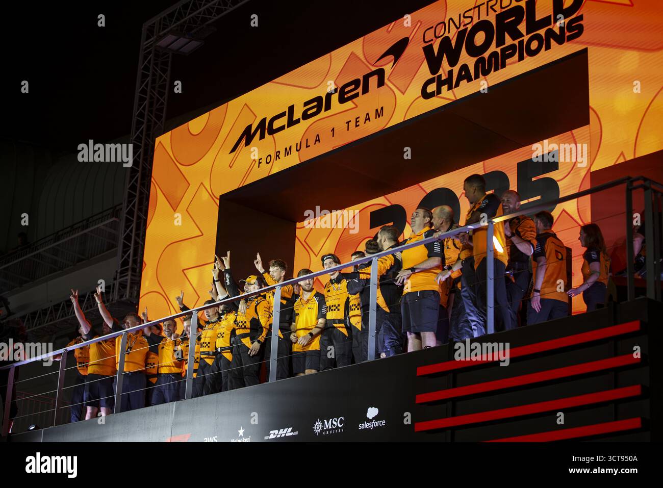 McLaren F1 Team constructor world champions during the 2025 Formula 1 ...