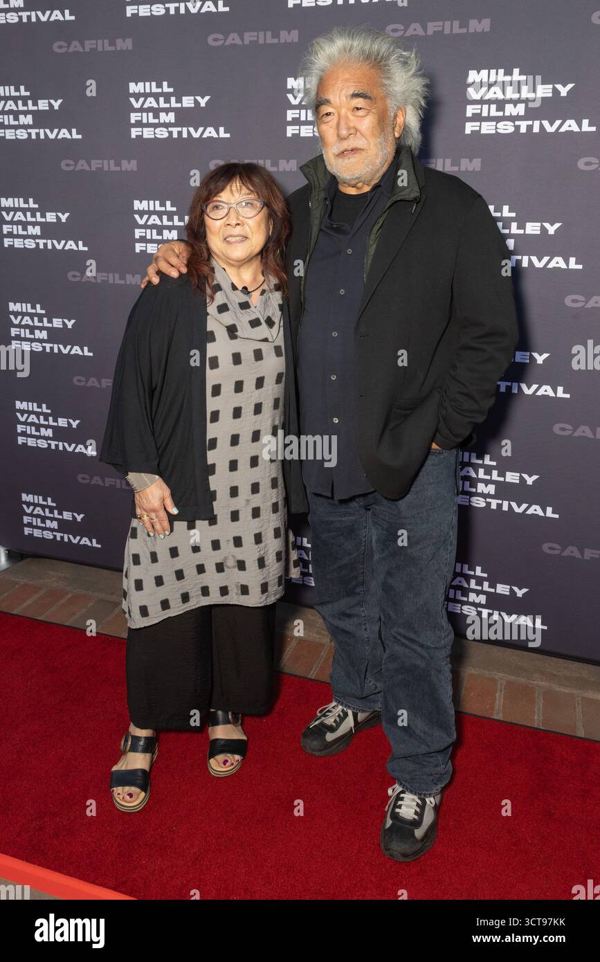 Mill Valley, USA. 03rd Oct, 2025. Yuriko Gamo Romer and Steven Okazaki ...