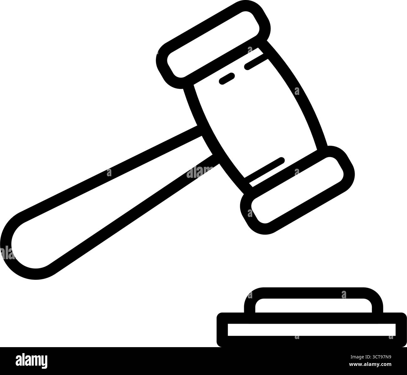 Auction gavel icon simple Cut Out Stock Images & Pictures - Alamy