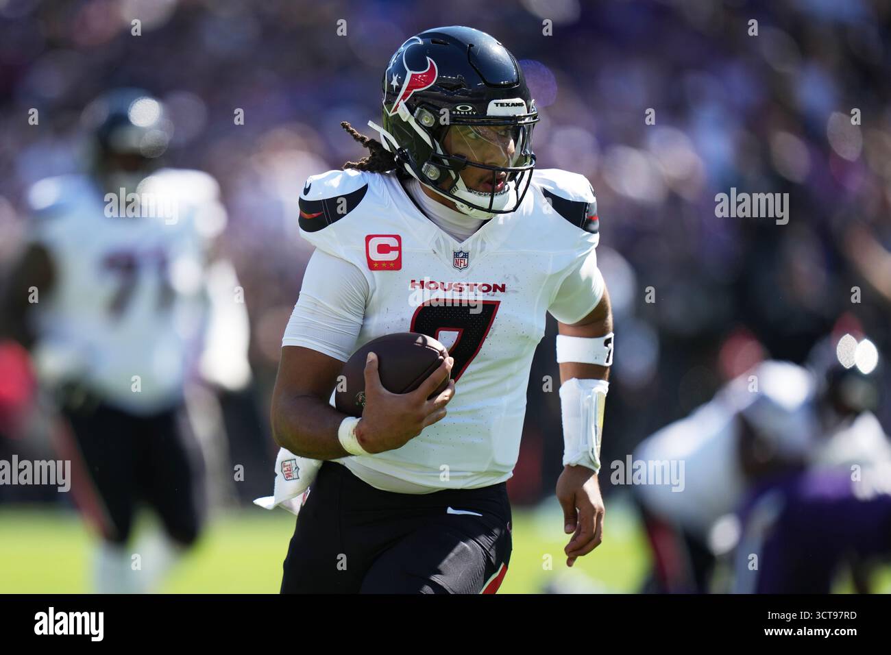 Houston Texans quarterback C.J. Stroud (7) runs the ball during the ...