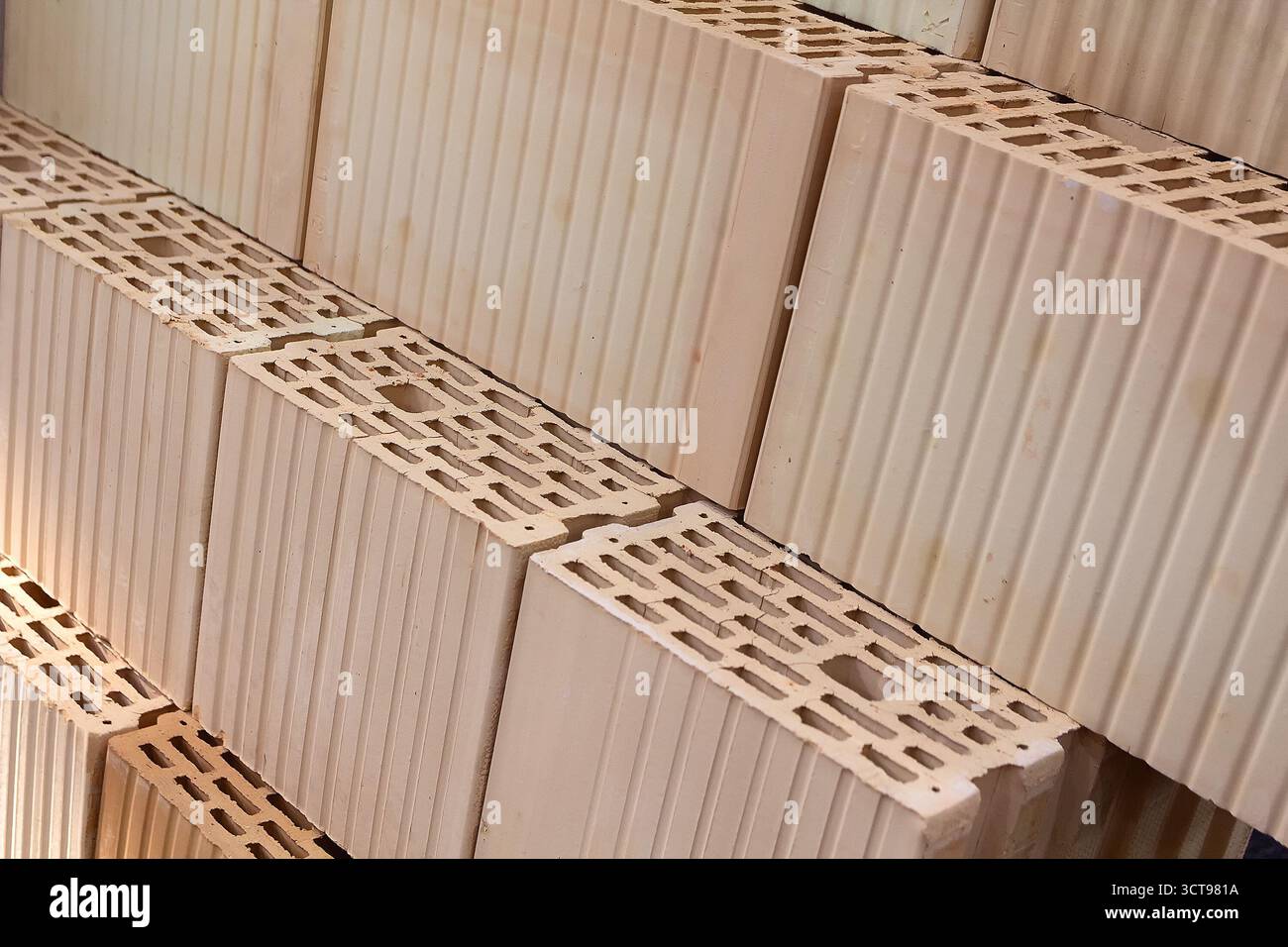 Red bricks in the hardware store. Industry Stock Photo - Alamy