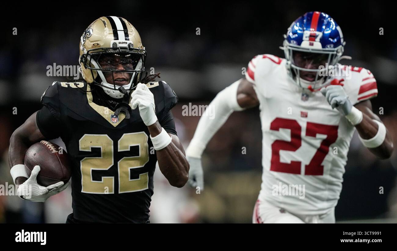 New Orleans Saints wide receiver Rashid Shaheed (22) runs after a catch ...