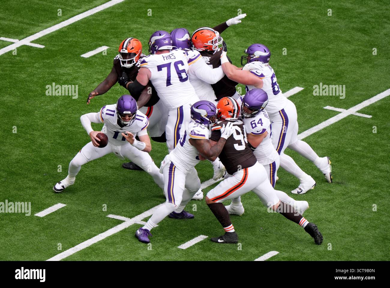 Minnesota Vikings' Carson Wentz during the NFL International match at ...