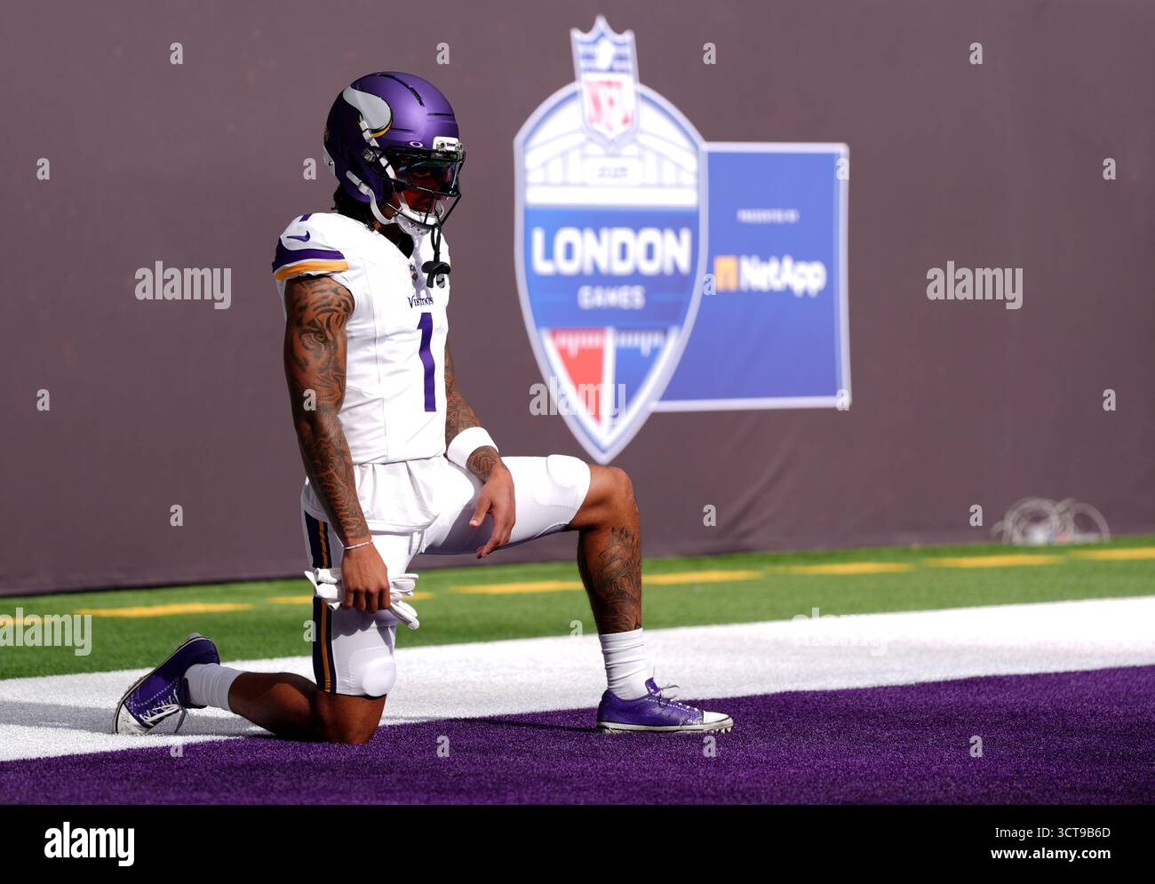Minnesota Vikings' Jalen Nailor during the NFL International match at ...