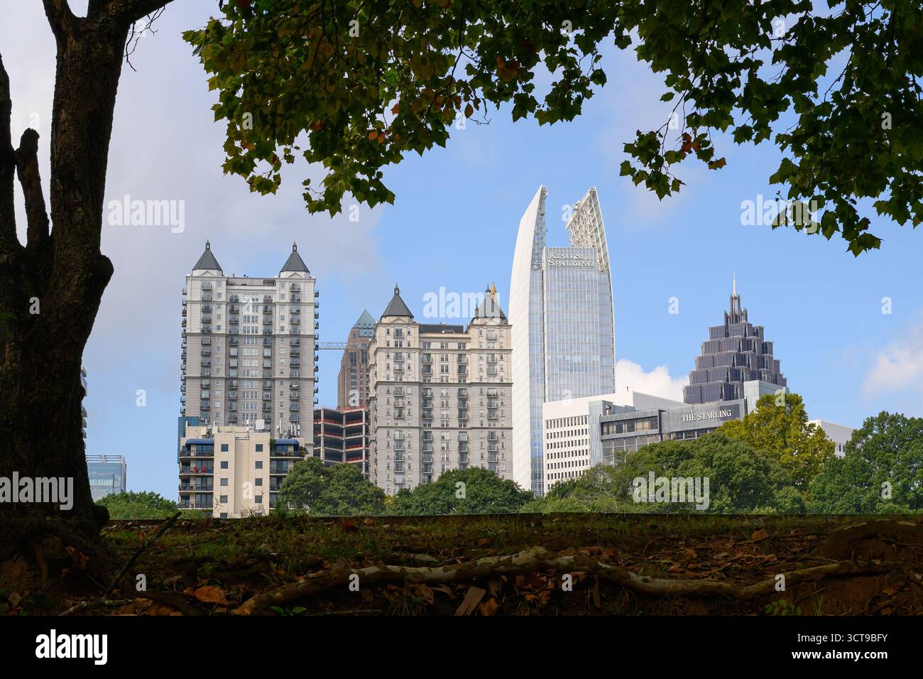 Part of the Skyline of Atlanta Midtown including the International ...